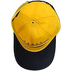 Tommy Hilfiger Men's Dad Hat Avery Baseball Cap, Golden Glow/Navy Blazer, One Size US