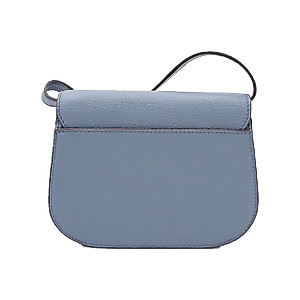 Tory Burch 86838 Brunnera Blue With Gold Hardware Women's Britten Small Saddle Bag