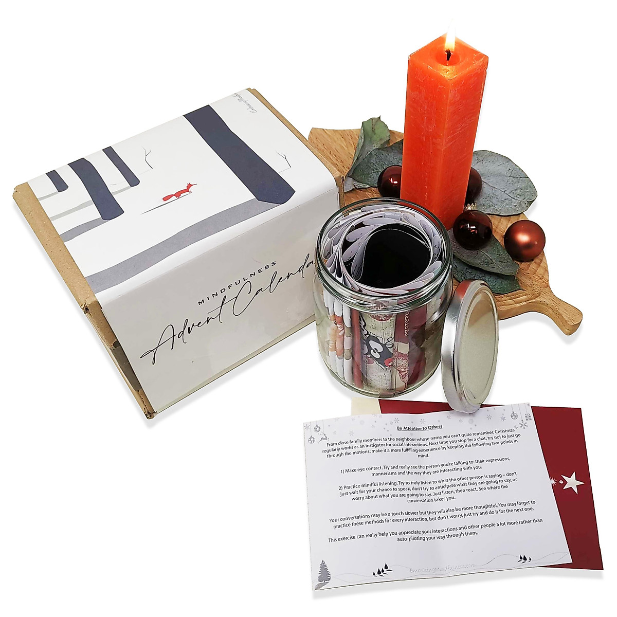 Mindfulness Advent Calendar 2023 24 Mindfulness tasks in a jar to help you enjoy and appreciate Christmas even more!