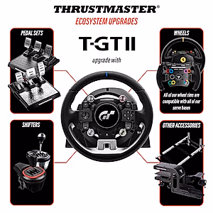 ThrustMaster T-GT II Pack - Wheelbase and Steering Wheel - Officially licensed for both PlayStation 5 and Gran Turismo - PS5 / PS4 /PC