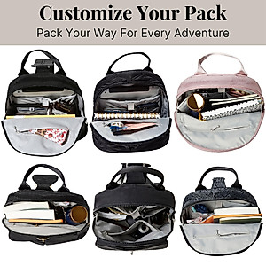 Baggallini womens Naples Convertible Backpack, Black, One Size US