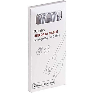 iPhone Charger Cable, [MFi Certified] Lightning Cable 3PACK 6FT USB A to Lightning Fast Charging Cord Data Transfer Wire Compatible with iPhone 14 13 12 11 Pro Max XS XR X 8 7 6 Plus SE iPad, White