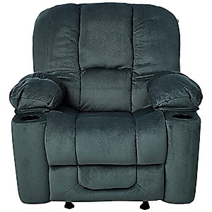 Christopher Knight Home Gannon Fabric Gliding Recliner, Steel 38.5D x 42.5W x 41H in