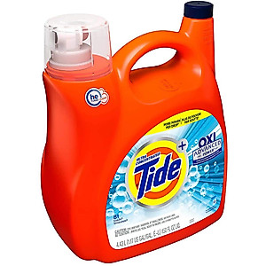 Tide Ultra Concentrate, OXI Advanced Power,Extra Stain Removel for Whites & Color Liquid Laundry Detergent - 165 oz, 89 Loads
