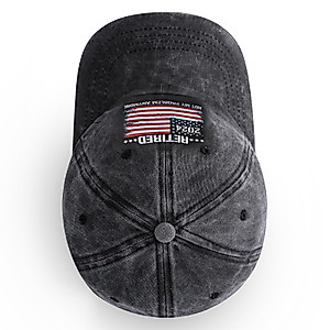 LAMCEPLU Retirement Gifts for Men, Retirement Hats 2024, Retirement Party Decorations, Adjustable Cotton Printed Baseball Cap (US, Alpha, One Size, Large, Standard, Grey)