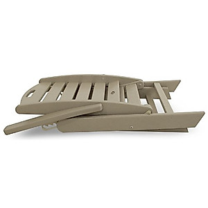 Trex Outdoor Furniture Yacht Club Folding Highback Chair, Sand Castle