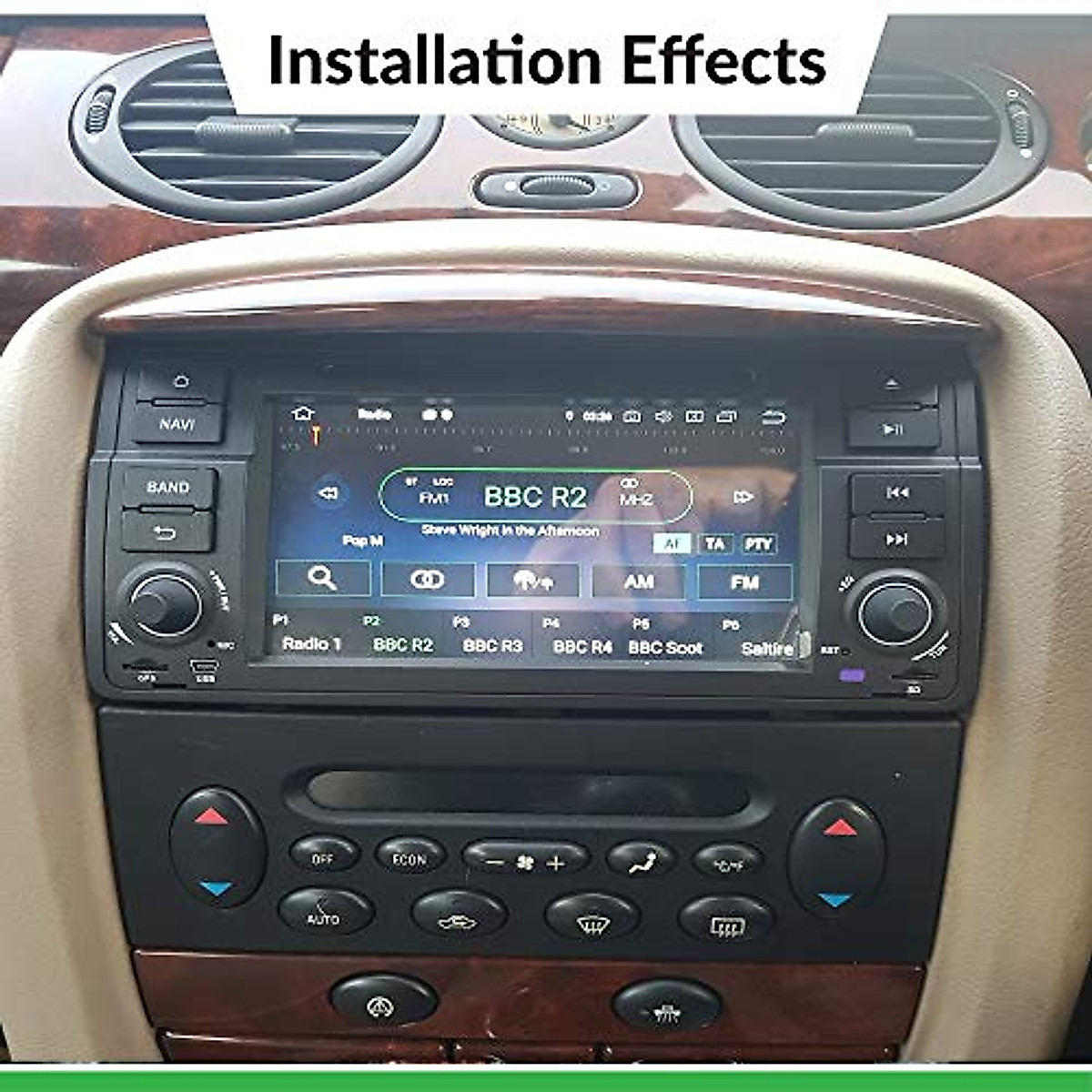 Egosonic Android 11 Car Radio, 1 Din for BMW 3 Series E46, 7" Touchscreen, DSP+, Support Wireless Apple Carplay Android Auto/GPS navi/HD1080P/Backup Camera/OBDII