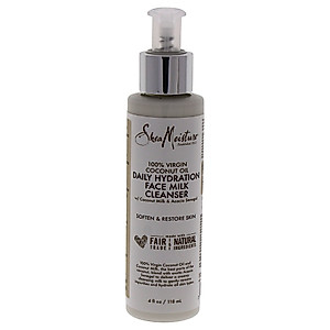 SheaMoisture 100% Virgin Coconut Oil Daily Hydration Face Milk Cleanser | 4 fl.oz.