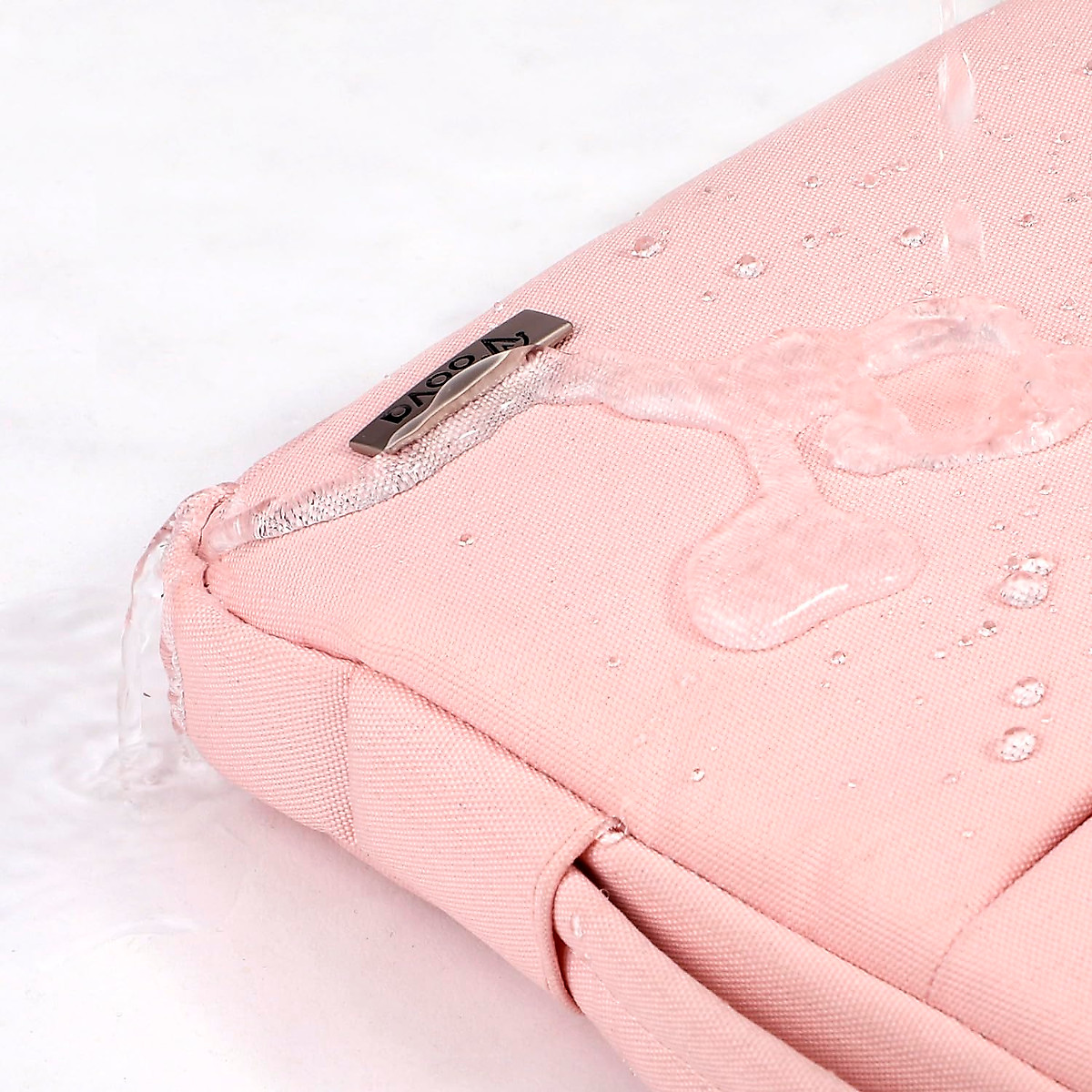 V Voova Laptop Sleeve Carrying Case 13 13.6 Inch for MacBook Air 13 M3/M2/M1 2020-2024, MacBook Pro 13, IPad Pro 12.9, Waterproof Slim Computer Cover Bag with Handle for Women, Sakura Pink