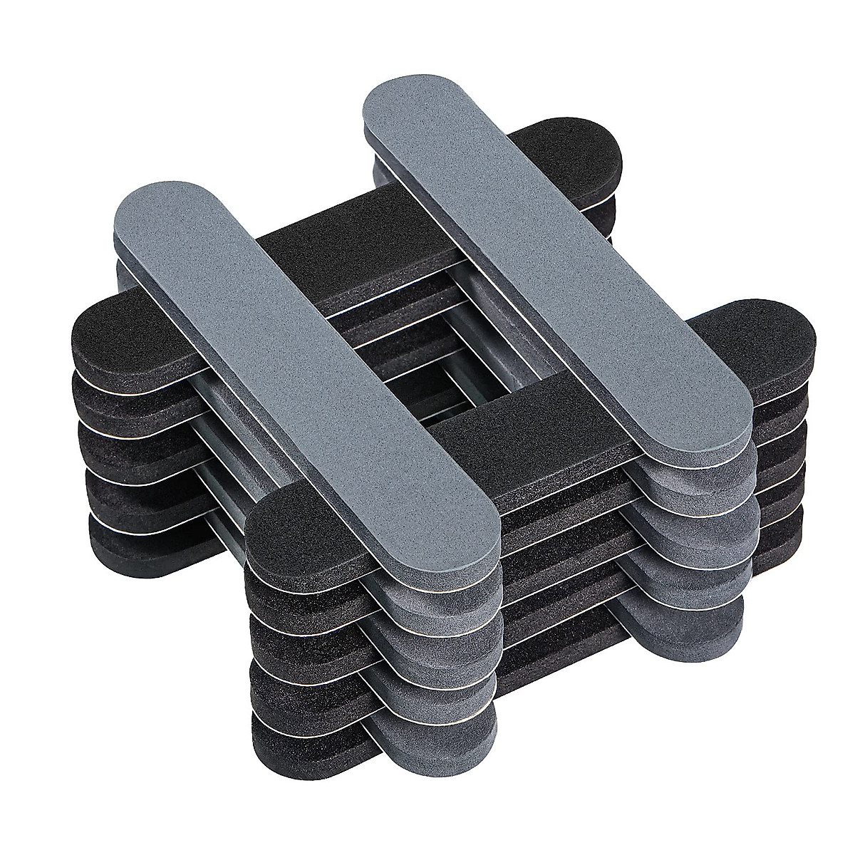 Coume 24 Pieces Hat Size Reducer Hat Size Tape Foam Reducing Tape Hat Filler Size Reducer Tape Roll Self-Adhesive for Men Women Hat Felt Hat, Black and Grey