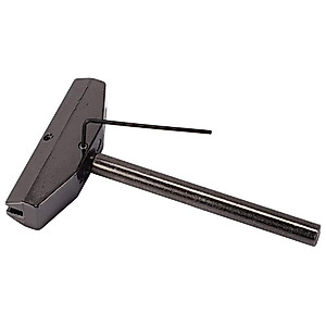 Jiayouy Luthier Tools Set Guitar Bass Fret Press Caul Fingerboard Pressing Tool + 9Pcs Brass Radian Fret Inserts with Hex Wrench - Black