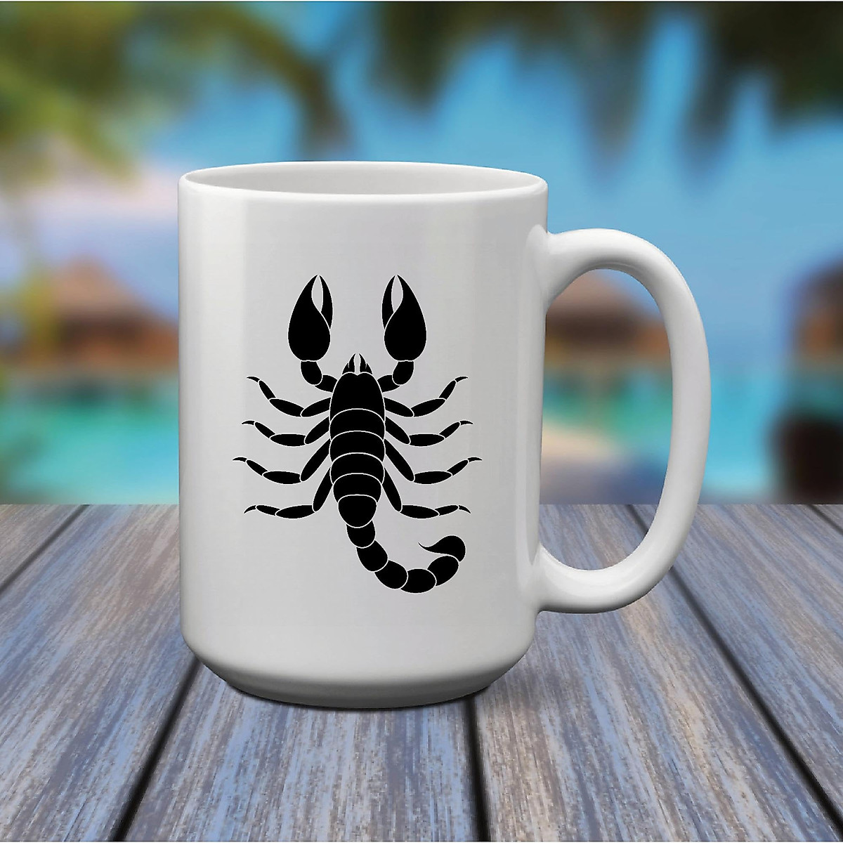 Funny Scorpion Graphic Gift Idea Perfect for Boys Men and Brothers Who Love Scorpions 11oz 15oz White Coffee Mug