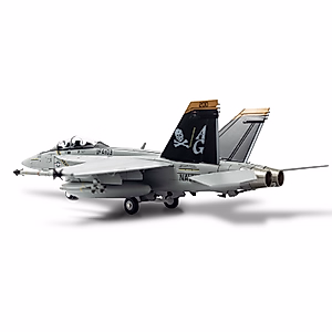 NUOTIE F/A-18F Super Hornet 1/72 Metal Airplane Model Kits with Stand VFA-103 Jolly Rogers Diecast Alloy Attack Jet Replica PreBuild Military Aircraft Collection for Display or Gift