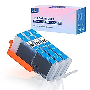 NEXTPAGE Compatible Ink Cartridge Replacement for CLI-281 CLI-281 XXL CLI 281 Use for PIXMA TS9120 TR7520 TR8520 TS6120 TS6220 TS8120 TS8220 TS9520 TS6320 TS9521C Printer (CLI281C 3 Pack)