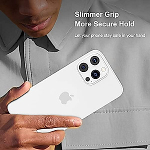 memumi [Upgraded Version for iPhone 14 Pro Max Ultra Thin Case, Lightweight PP Matte Finish Coating Slim Phone Case with 0.3 mm Minimalist Design Semi-Transparent White