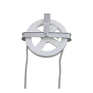 Dependable Industries Inc. Essentials Laundry Clothesline Kit 100ft Cotton Line, 2 Rustproof Pulleys, and 2 Spreaders White