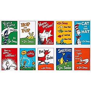 Dr. Seuss Celebrate Seuss Book Blocks 24'' Panel Adventure Fabric