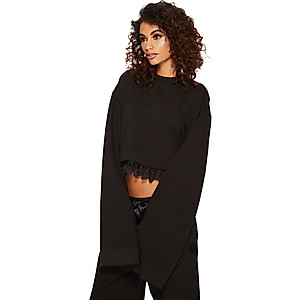Puma Womens Fenty Cropped Long Sleeve (Black, X-Small)