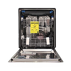 SPT SD-6501WA 24″-wide Built-In Stainless Steel Tall Tub Dishwasher with ENERGY STAR, Heated Drying, 6 Wash Programs and 14 Plate Settings – White