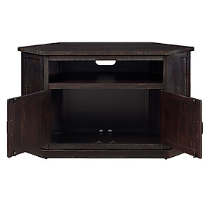 Martin Svensson Home TV Stand - Rustic Espresso Entertainment Center - Farmhouse Style - Large Versatile Cabinet Provides Ample Storage