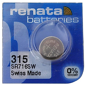 Renata 315 SR716SW Batteries - 1.55V Silver Oxide 315 Watch Battery (10 Count)