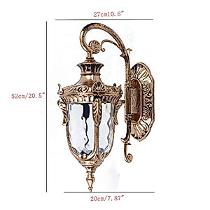 Bazargame Outdoor Wall Lantern,Outdoor Lighting Lantern Lamp,Dusk to Dawn Sensor Outdoor Wall Sconce,for Courtyard Garden House Garage Entrance（Bronze）