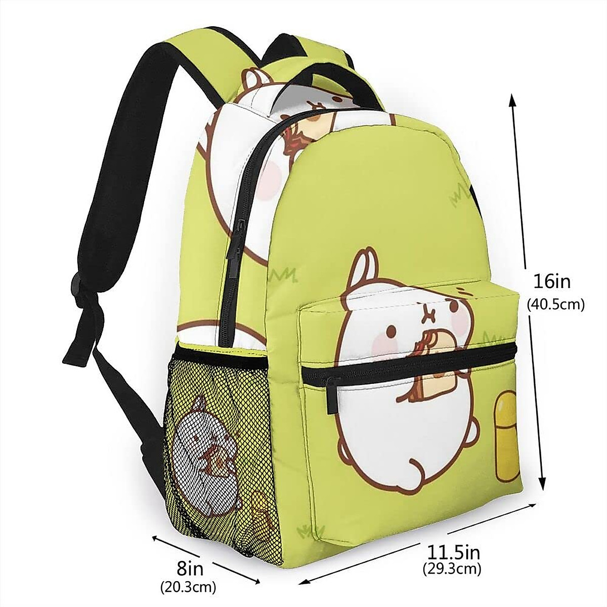 Ganiokar Cartoon Graphic Print Backpack - Lightweight School Bookbag, Travel Package, Multifunctional Backpack,Color2, 16in*11.5in*8in