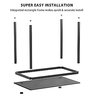 EUREKA ERGONOMIC 39 Inch Small Black Home Office Gaming Computer Desk, Space Saving Corner Simple Modern Study Work Writing PC Sewing Table for Adult Teen Kids Boys Girls Student Bedroom w Metal Frame