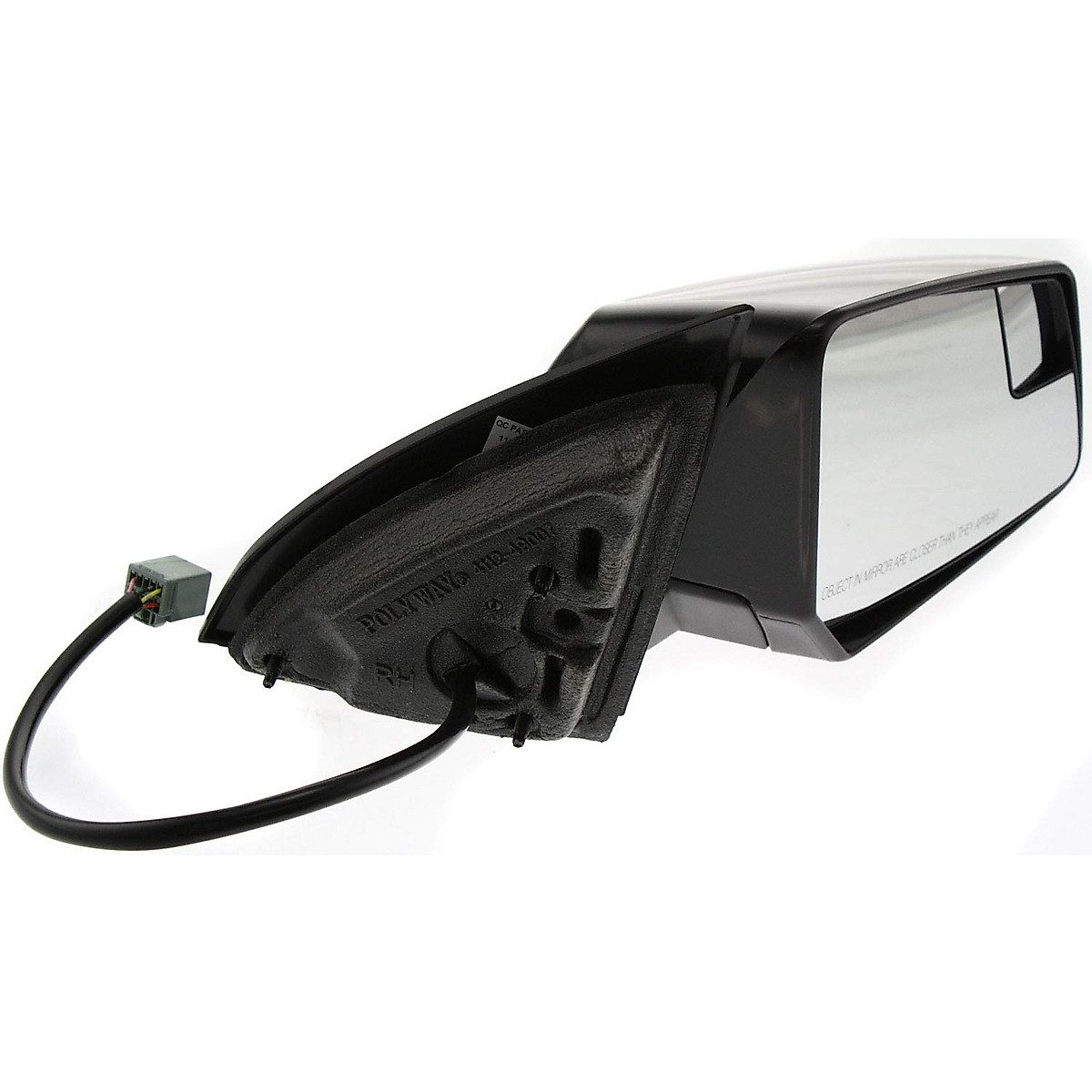 Kool Vue Right Power Heated Door Mirror Compatible With Chevrolet Traverse 2009-2017 Manual Fold With Signal Light Paintable
