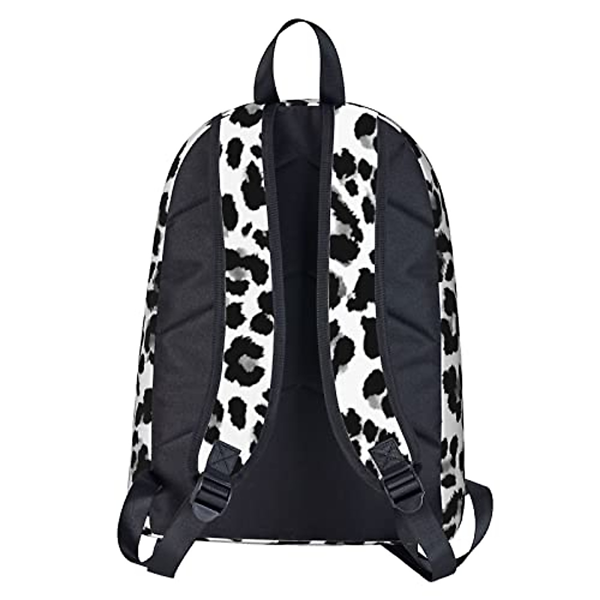 Affilleve Leopard Print Casual School Backpack For Teen Girls Boys, Travel Hiking Shoulder Daypack Bag For Men Women