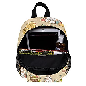 Easter Vintage Eggs Bunny Chick Cute Fashion Mini Backpack Pack Bag