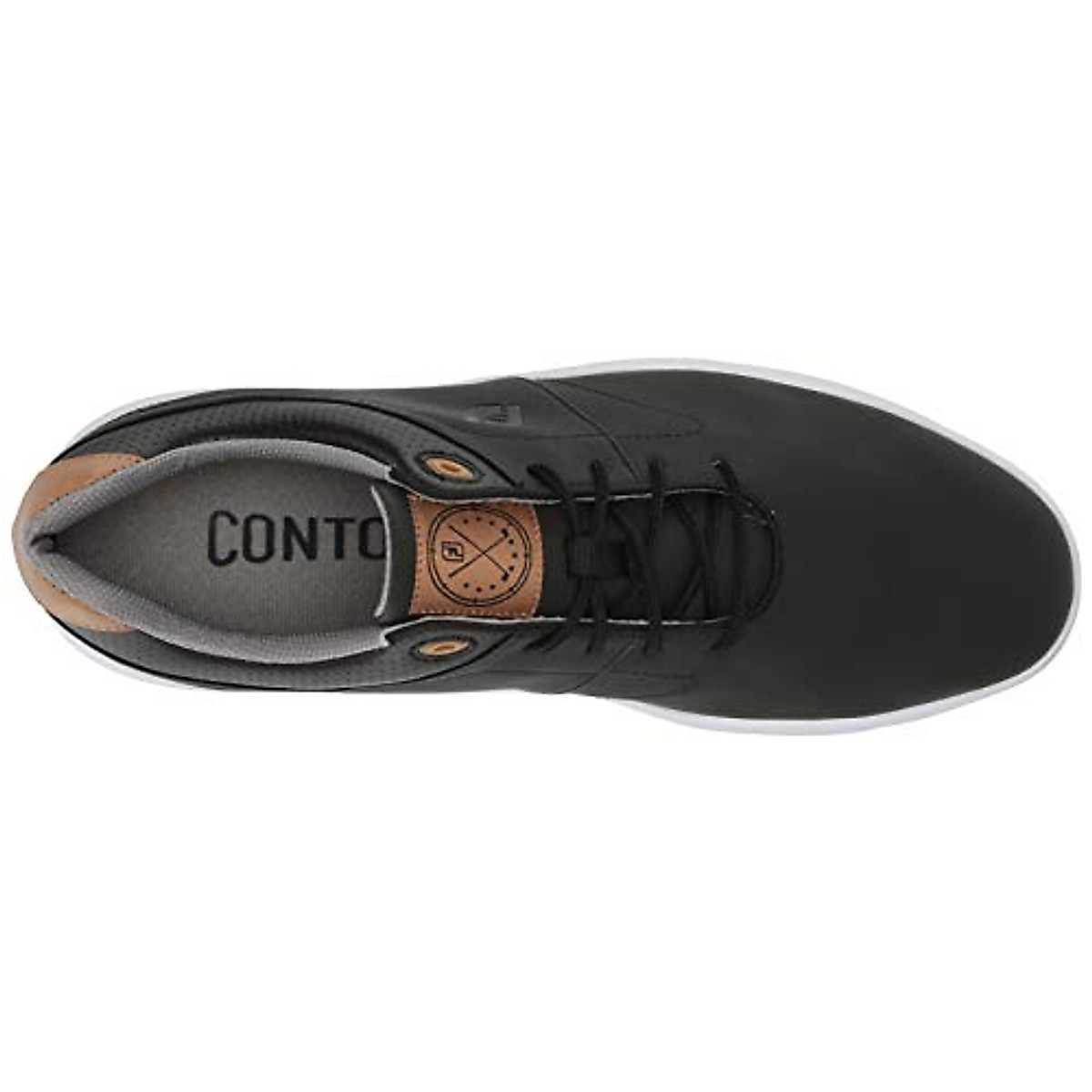 FootJoy Men's Contour Series Previous Season Style Golf Shoes, Black, 8 W US