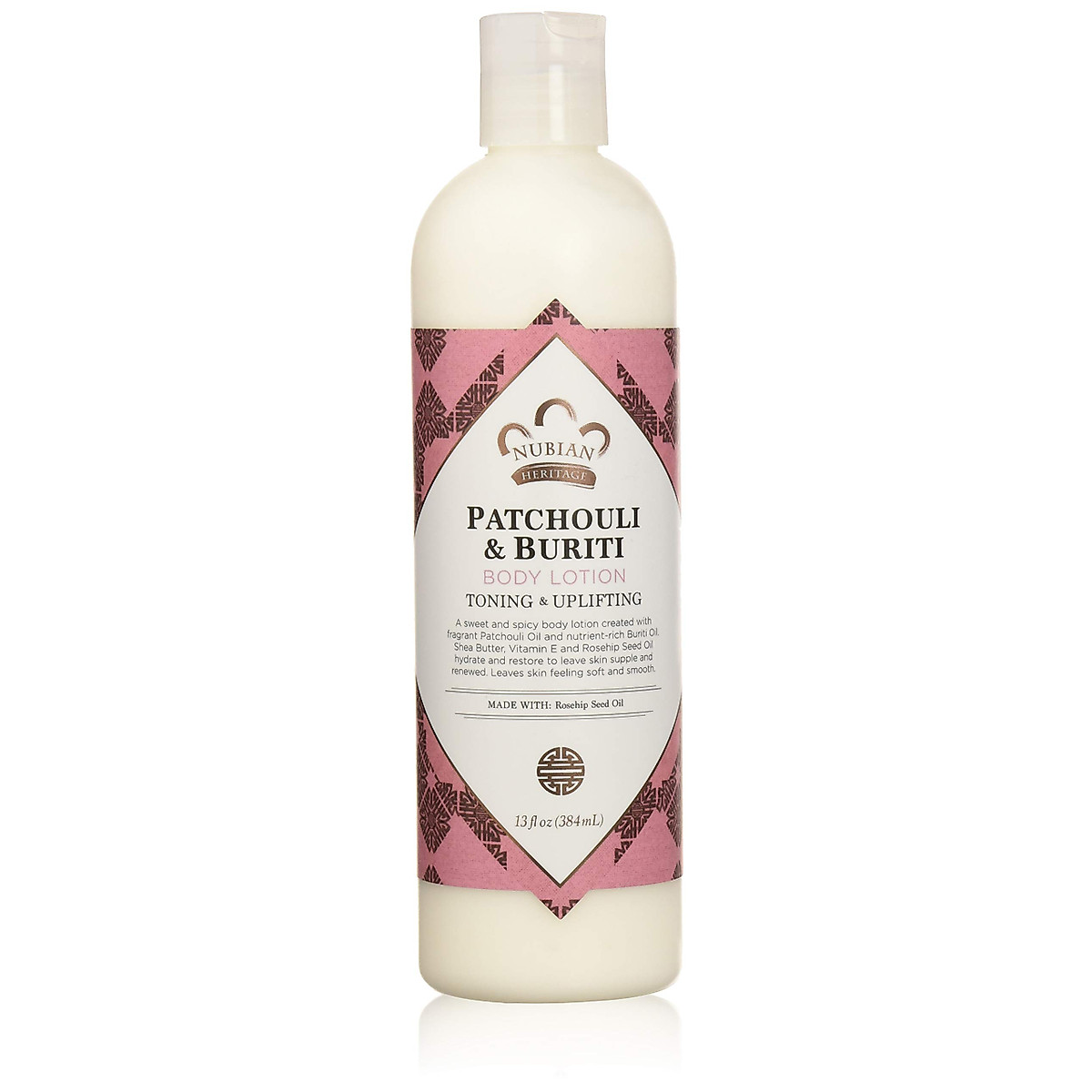Nubian Heritage Body Lotion with Shea Butter and Rose Hips Lotion PATCHOULI & BURITI,13 fl oz