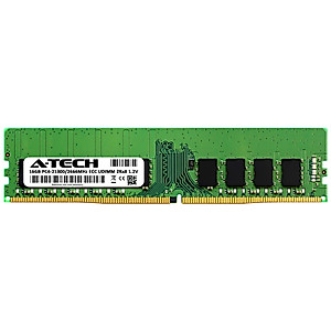 A-Tech 16GB RAM for Dell PowerEdge T340 | DDR4 2666MHz PC4-21300 ECC Unbuffered UDIMM 2Rx8 Server Single Memory Upgrade Module (Replacement for SNPVDFYDC/16G, AA335286, VDFYD, 0VDFYD) V2