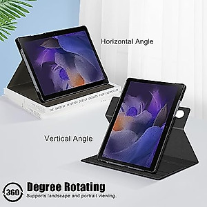 Tablet PC Case Compatible with Samsung Galaxy Tab A8 10.5 inch SM-X200/X205 Shockproof Smart Tablet Cover Case,360°Multi- Viewing Angles Stand Folio Hard PC Back Shell Case Cover with Auto Wake Sleep