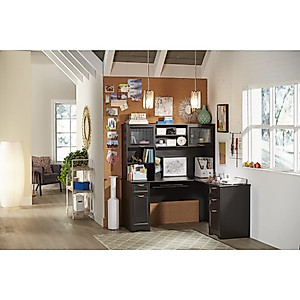 Realspace® Magellan 59"W L-Shape Corner Computer Desk, Espresso
