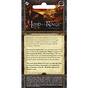 The Lord of the Rings The Card Game Encounter at Amon Din ADVENTURE PACK - Cooperative Adventure Game, Strategy Game, Ages 14+, 1-4 Players, 30-120 Min Playtime, Made by Fantasy Flight Games