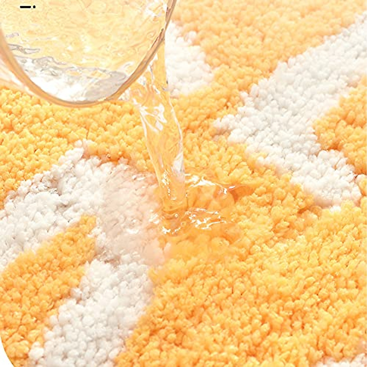 Flocking Fruit Lemon Shape Rug Home Entrance Mat Bedroom Bathroom Door Non-Slip Carpet Absorbent Foot Mat - Lemon, 18.1"x29.9"