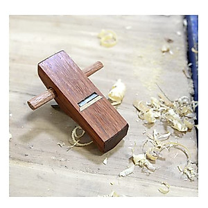 GZYUULI 127mm Mini Small-Sized Planes Trimming Polishing Chamfer 30mm Width Cutter Sharpened HSS Blade Hardwood Hand Planers Woodworking
