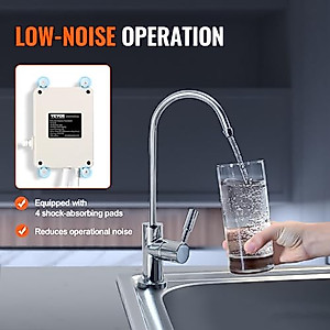 VEVOR Bottled Water Dispenser Pump System, 5 Gallon Dispensing System, Automatic Electric Water Dispenser, Single Inlet Water Jug Pump, Compatible Use with Coffee/Tea Machine, Refrigerator, Ice Maker