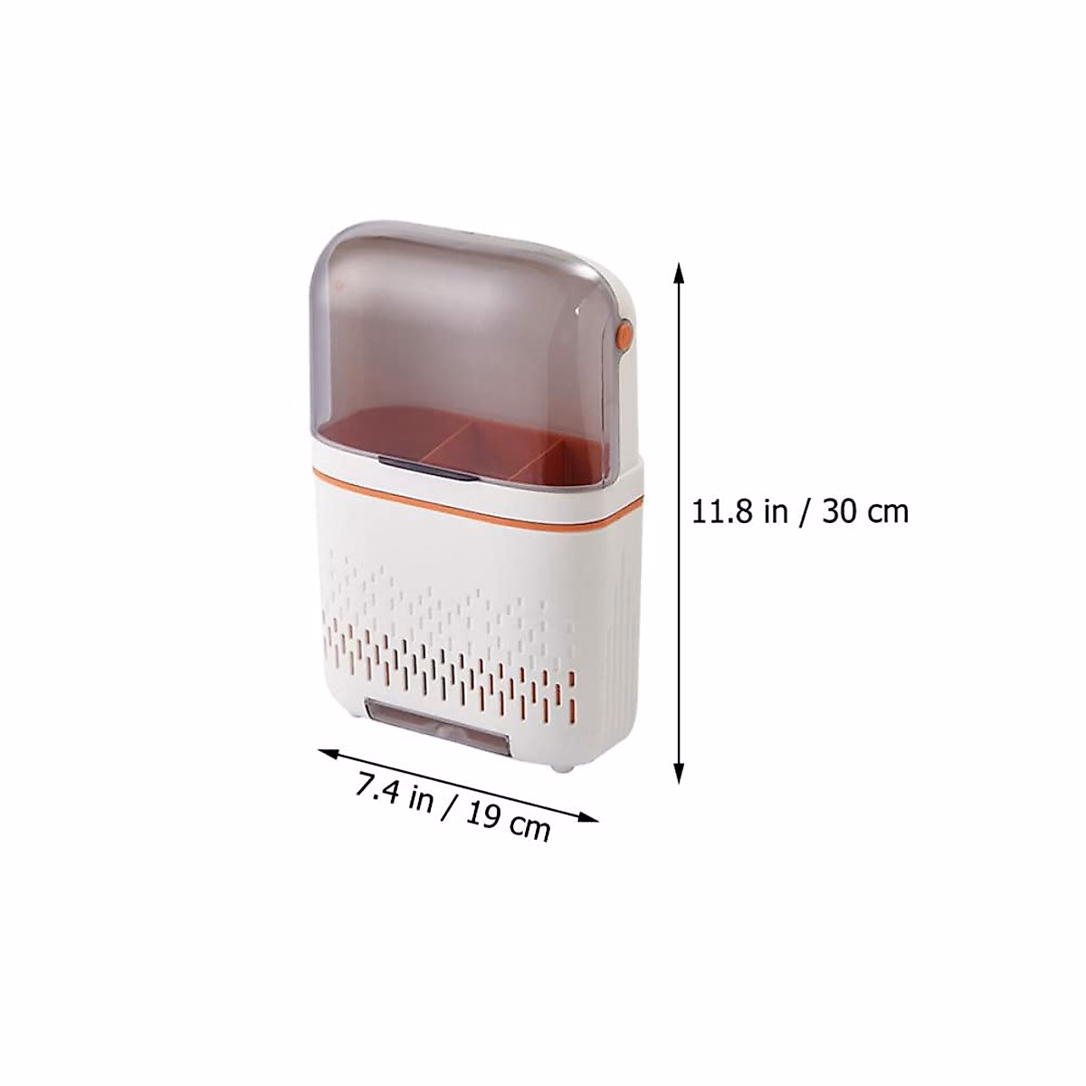 DOITOOL Wall Cutlery Storage Organizer Kitchen Utensil Holder Multifunctional Draining Chopstick Cage Cutlery Storage Organizer Caddy Tableware Spoon Forks Storage Box White