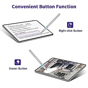 Uogic Pen for Microsoft Surface, [Upgraded] 4096 Pressure Sensitivity Palm Rejection Stylus, Compatible with New Surface Pro 9 & Pro 8/Laptop 5/Surface Studio 2+