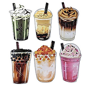 Boba Tea Party Paper Banner Garland, Streamer for All Events - 10 Feet Long (Artistic Theme)