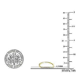 Dazzlingrock Collection 0.12 Carat (ctw) Round White Diamond Ladies Wedding Contour Band Guard Ring, 14K Yellow Gold, Size 6