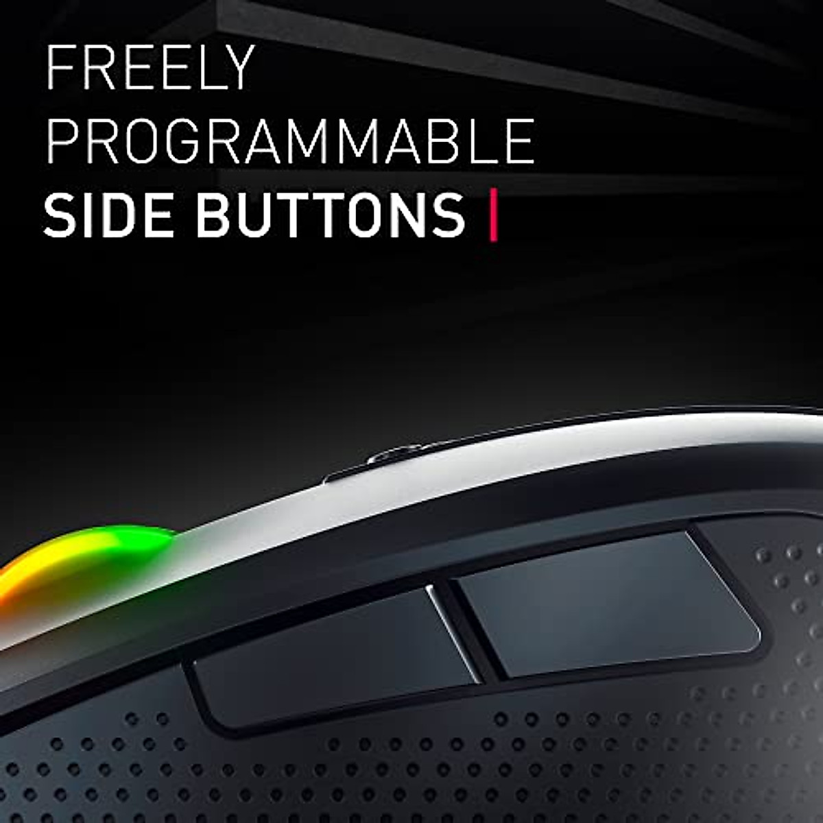 Cherry MC 2.1 Wired Gaming Mouse RGB Lighting with Programmable Buttons and User Profiles. Fits in Your Hand. Right Handed. 5000 DPI Pixart Sensor. Black