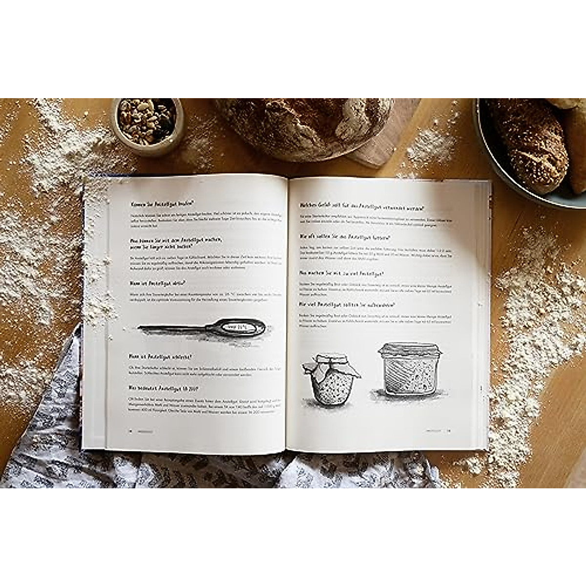 Backen mit Sauerteig: Mit traditionellem Sauerteigbrot, Brötchen und mehr für einen gesunden Körper und Darm