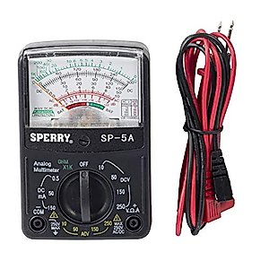 Sperry Instruments HSP5 5 Function Analog Multi-Meter, Manual 13 Range, 300V AC/DC