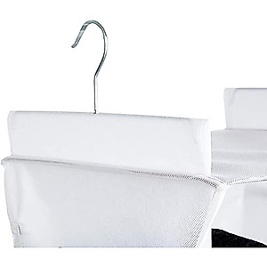 Farmlyn Creek 4-Shelf Hanging Closet Organizer with Pockets (White, 12 x 11.5 x 33.6 in)