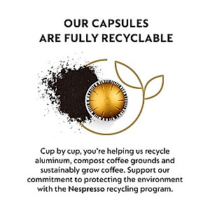 Nespresso Capsules VertuoLine, Voltesso , Mild Roast Espresso Coffee, 50 Count Coffee Pods, Brews, 10 Count (Pack of 5), (VERTUOLINE ONLY)