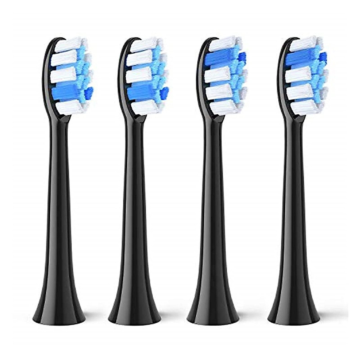 WANGZE wangzefong P11 Electric Toothbrush Replacement Brush Heads Black White Fit for Fairywill P11 T9 Character (Color : AE-PW11-2)